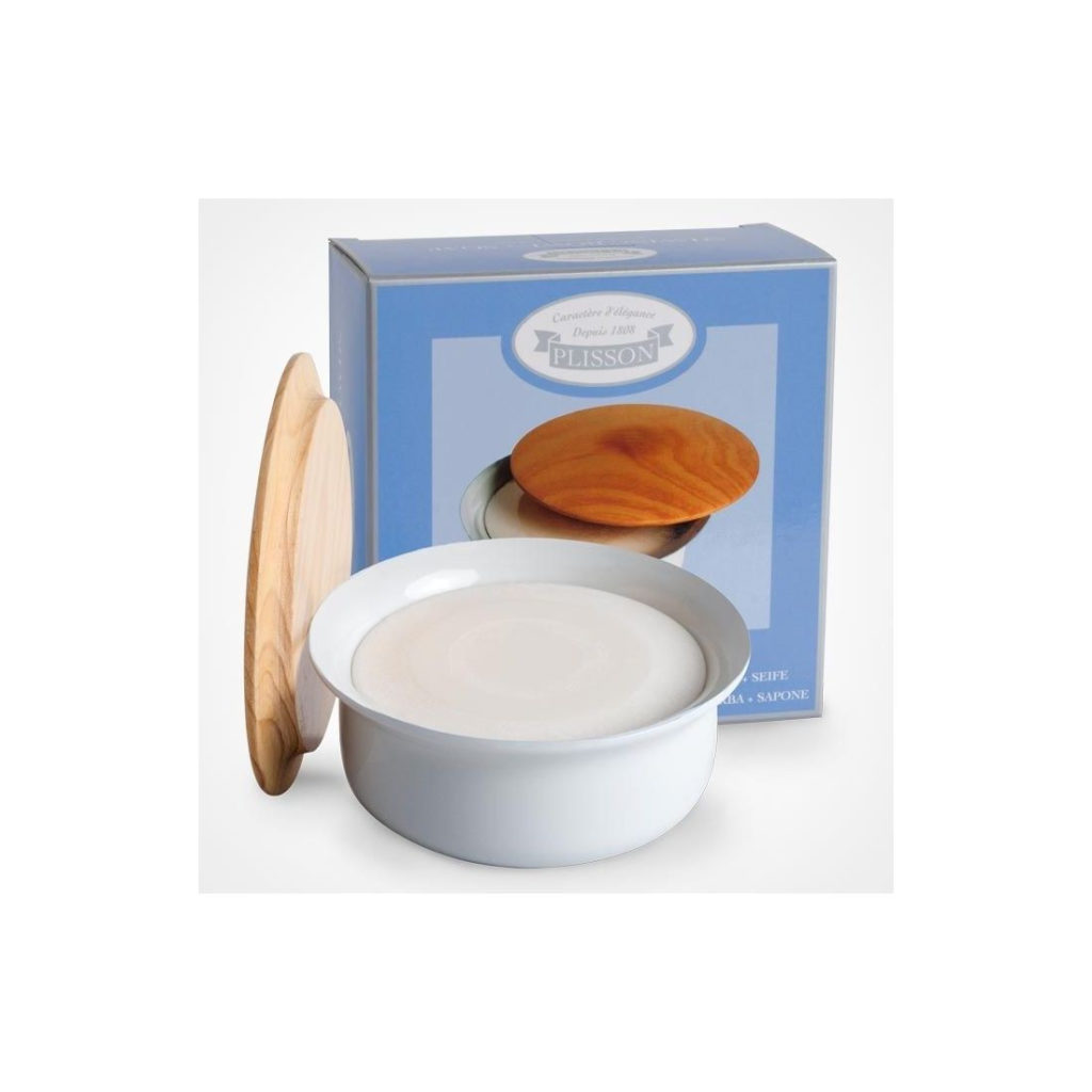 Bol à raser en porcelaine avec savon plisson – La Havane Nîmes