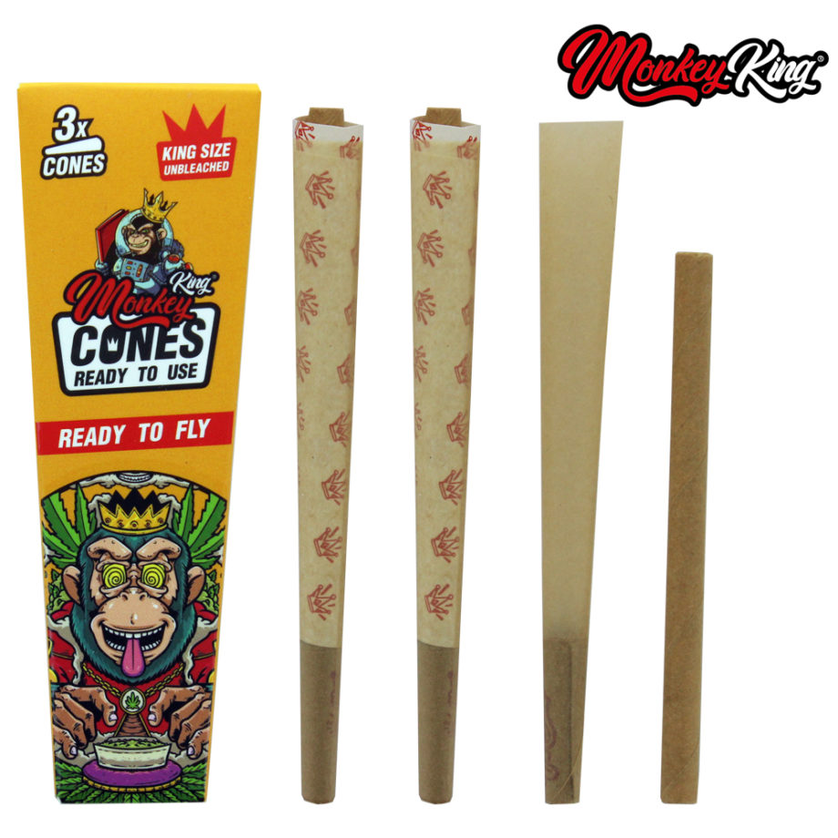 Cones Pré-roulé Monkey King © Brown 110mm (3 cônes/Paquet) – La Havane ...